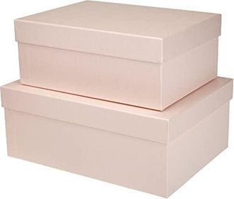 R&ouml;ssler Selection Papier 13491453580 - S.O.H.O. Boxline 2er Kartonage, rechteckig, Powder