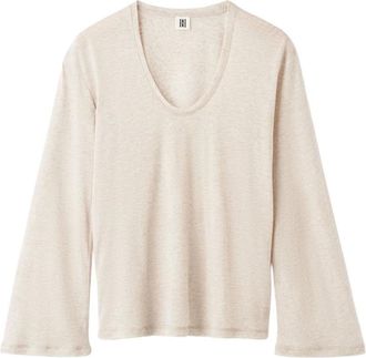 By Malene Birger Femme, Tops, Beige, Taille: 42 FR Amalou Top &agrave; Manches Longues