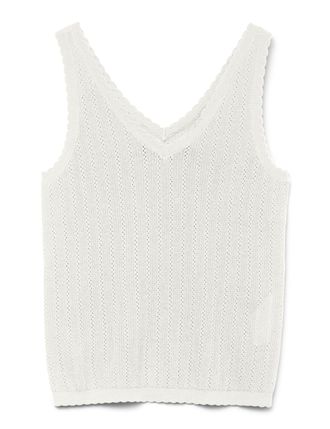 Vero Moda Vmluxlight Pointelle Sl V-Neck Top