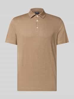 Olymp Level 5 Slim Fit Poloshirt aus Leinen-Elasthan-Mix