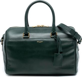 Saint Laurent Hobo Bags - Leather Classic Duffle 6 Satchel - Gr. unisize - in Gr&uuml;n - f&uuml;r Damen