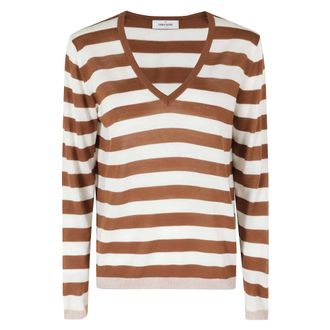 Gran Sasso Femme, Pulls, Brun, Taille: 36 FR Pull Ray&eacute;