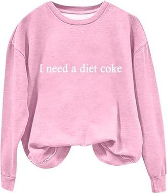 Generic Sweat-shirt pour femme - Imprim&eacute; graphique britannique - Haut surdimensionn&eacute; - Col rond - Manches longues - Automne - Hiver - D&eacute;contract&eacute; - Confortabl