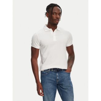 Kappa Poloshirt William 6006170 Wei&szlig; Slim Fit