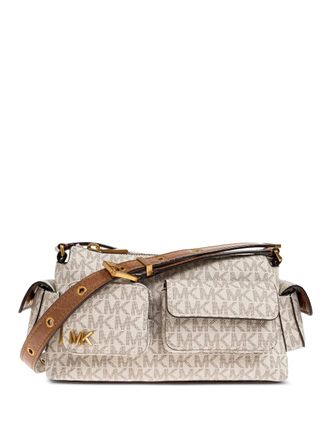 Michael Michael Kors Dakota monogram-pattern shoulder bag - Tons neutres