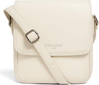 Zerimar Petit sac bandoulière en cuir naturel | Sac à bandoulière | Sac bandoulière décontracté | Femme | Polar| Dimensions : 22x6x19