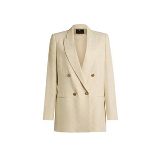 Etro Femme, Vestes, Beige, Taille: 34 FR Blazer crois&eacute;