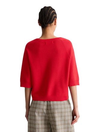 Marc O'Polo Denim Rundhalspullover 3/4 Arm, locker geschnitten