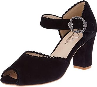 Hirschkogel Escarpins Court Femme, Noir, 41.5 EU