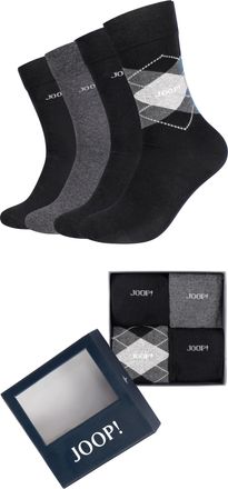 Joop Socken JOOP premium essentials, Herren, Gr. 39-42, schwarz (schwarz mix), Baumwollmischung, Socken Socken, mit elastischem Bund