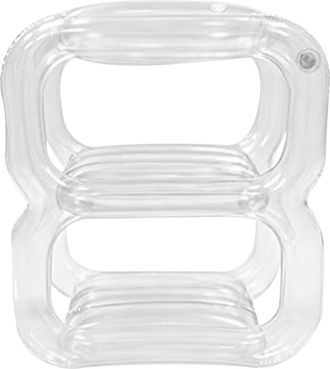 Valiclud Aufblasbares Transparentes Doppelschicht Schuhregal Faltbar Platzsparender Schuhorganizer f&uuml;r Wohnzimmer Flur und Schrank Mobiler PVC Schuhhalter mit 