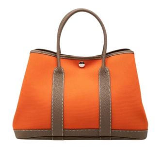 Herm&egrave;s Pre-owned The Garden Party 30 Tote Bag - - Pre-owned - Damen - Orange - ONE SIZE