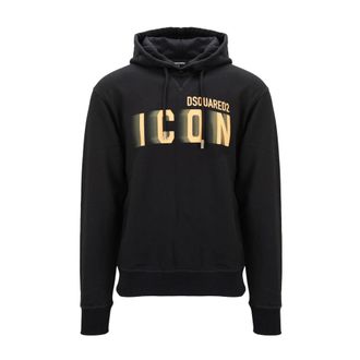 Dsquared2 Herrenhoodie mit Schn&uuml;rdetail - - Sweatshirts & Hoodies - Herren - Schwarzk - S