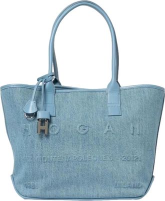 Hogan Femme, Sacs, Bleu, Taille: ONE Size Address Shopping Small Fabric