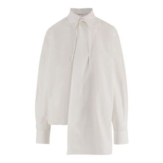 Niccol&ograve; Pasqualetti Draped Asymmetric Top - - Blouses & Shirts - Damen - Wei&szlig; - S