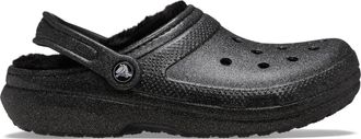 Crocs Classic Fuzz Lined Glitter Clog 42-43 EU Black