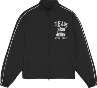 Patta Homme, Sport, Noir, Taille: S Athletic Nylon Track Jacket
