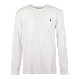 Polo Ralph Lauren Homme, Tops, Blanc, Taille: S T-shirt &agrave; Manches Longues