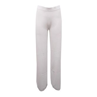 KANGRA Palazzo Viskosehose - - Trousers - Damen - Wei&szlig; - M
