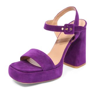 A.Bocca Wildleder Sandaletten - - Shoes - Damen - Lila - 38 EU