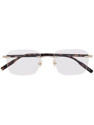 Montblanc Rahmenlose Brille - Braun