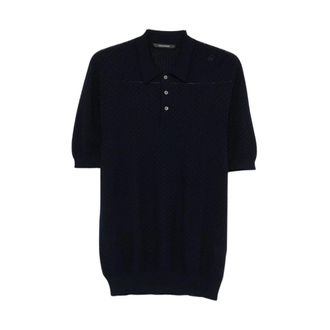 Tagliatore Polo Shirts - - Tops - Herren - Blau - 2XL