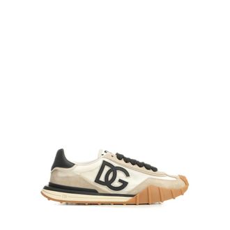 Dolce & Gabbana Fabric Sneakers - - Shoes - Herren - Beige - 42 1/2 EU