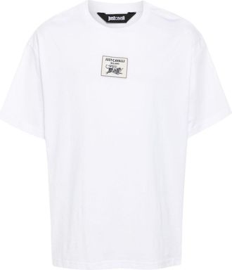 Just Cavalli T-Shirt mit Logo-Patch - Weiß