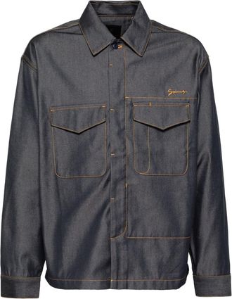 Givenchy Jeanshemd mit Stickerei - Blau