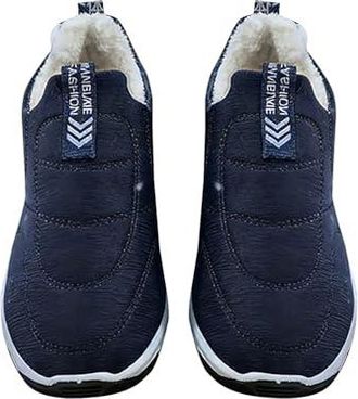 Generic Bottes dhiver imperm&eacute;ables pour adultes avec tige large pour homme et femme, bleu, 42 EU