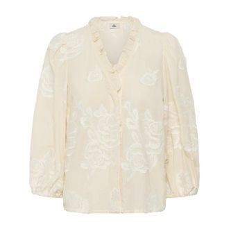 Karen by Simonsen Damen, Blusen & Hemden, Beige, MGr&ouml;&szlig;e