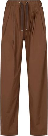 Herno Femme, Pantalons, Brun, Taille: 40 FR Pantalon &agrave; taille &eacute;lastiqu&eacute;e avec cordon de serrage