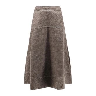 SOEUR Janelle Midi Rock - - Skirts - Damen - Braun - XS