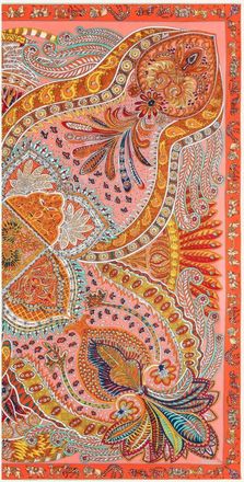 Roeckl Seidentuch Vibrant Paisley orange