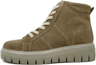 Imac Imac 857161 Bottes pour femme en cuir daim beige avec fermeture &eacute;clair, compens&eacute;e basse 4 cm, beige, 40 EU