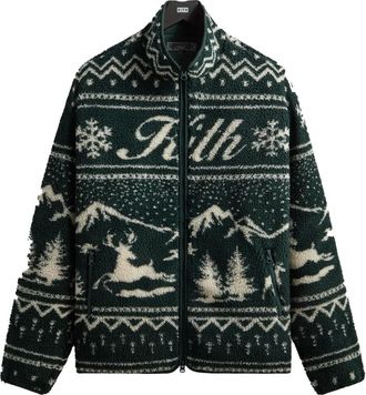 Kith Harper Sherpa long-sleeve sweatshirt - Gr&uuml;n