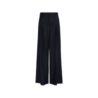 Max Mara Weite Hosen - - Trousers - Damen - Blau - 2XS