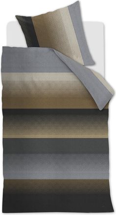 Beddinghouse Mako-Satin-Bettwäsche-Garnitur Luke Farbe Grey Größe 155x220