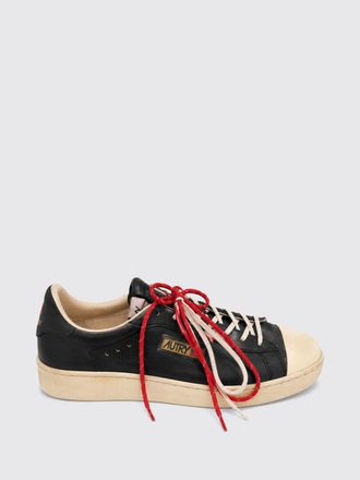 Autry Dallas Vintage Leder-Sneaker mit Stickerei und Used-Effekt
