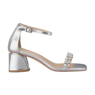 Alma En Pena Alma EN Pena, Femme, Chaussures, Gris, Taille: 39 EU Bride en Cristal Sandale Talon Carr&eacute;