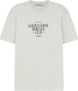 Golden Goose T-shirt - Homme - Tops - Blanc - Taille: M