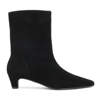 Kazar Minimalistische Wildleder-Stiefeletten - - Shoes - Damen - Schwarzk - 38 EU