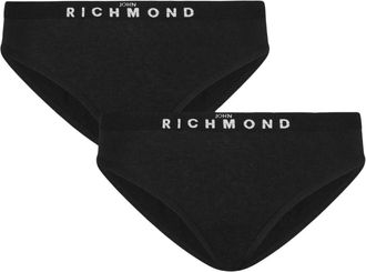 John Richmond Femme, Sous-v&ecirc;tements, Noir, Taille: 36 FR Hwp24002Sl Pack de deux slips