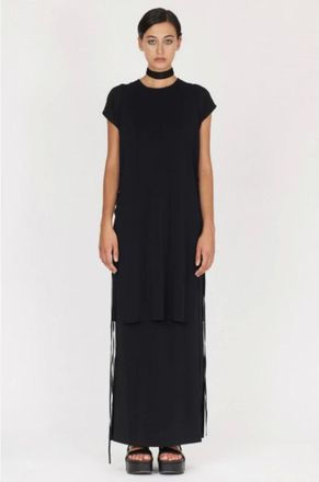 Isabel Benenato Isabel Benenato, Femme, Robes, Noir, Taille: 40 FR Viscose Knit Tank Dress