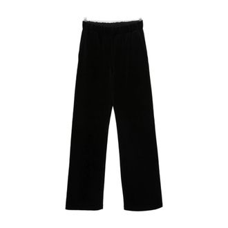 Golden Goose Schwarze Baumwollweite Hosen - - Trousers - Damen - Schwarzk - M