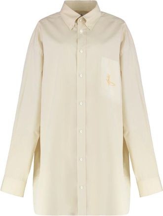 Vivienne Westwood Femme, Blouses et Chemises, Beige, Taille: 38 FR Chemise Oversize en Coton