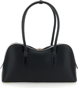 Stella McCartney Womens Handbag Ryder Black Ecoleather Hemp Handbags Hand Bags