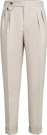 Brunello Cucinelli double-pleats trousers - Nude