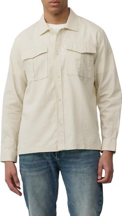 s.Oliver Overshirt aus Leinenmix mit Kentkragen