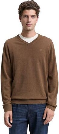 Tom Tailor 1039811 Pull-Over Homme, 38678 - Dark Taupe Melange, XXL